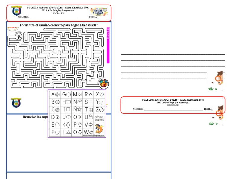 Encuentra El Camino Correcto para Llegar A La Escuela | PDF