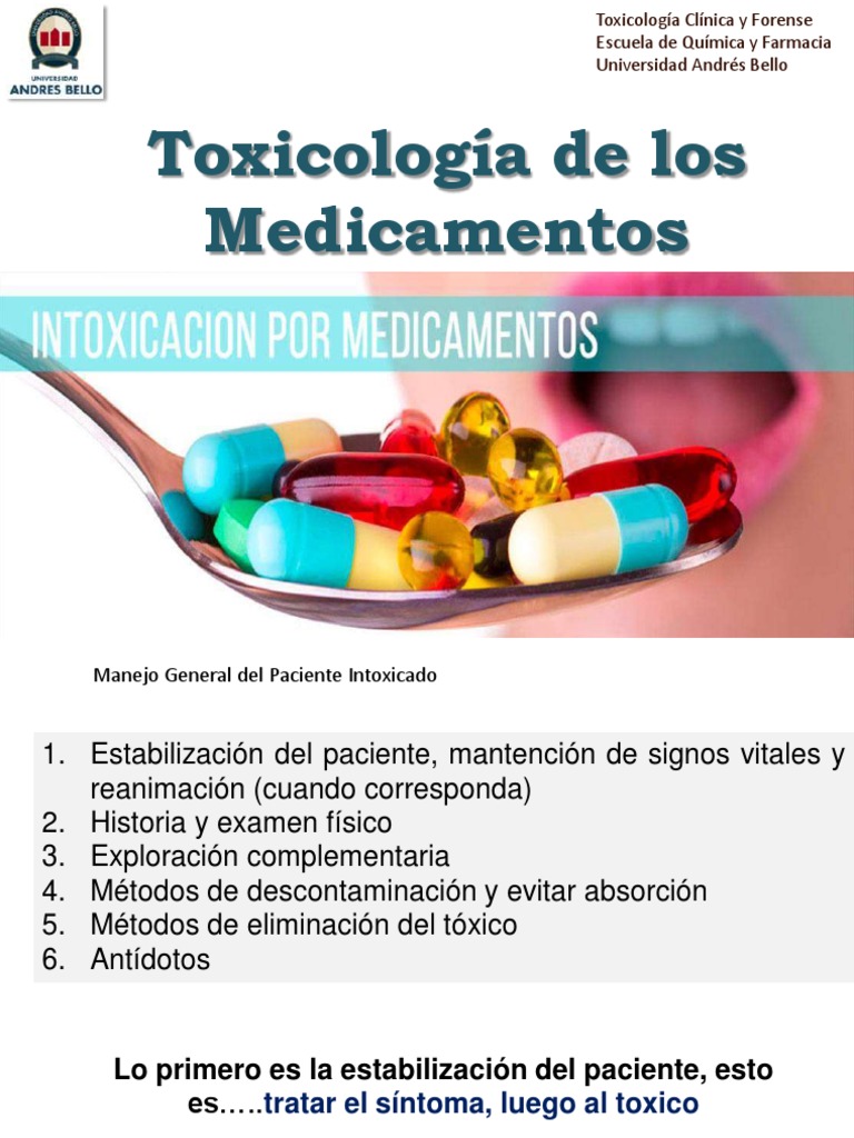 Clase Manejo Del Paciente Intoxicado Por Fármacos | PDF | Medicina ...