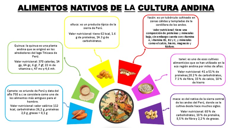 Alimentos Nativos de La Cultura Andina | PDF | Etiqueta de información ...