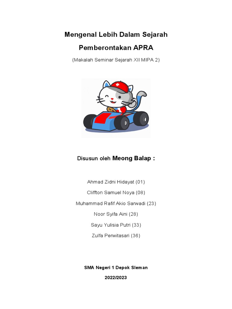 Sejarah Pemberontakan APRA 1950 | PDF