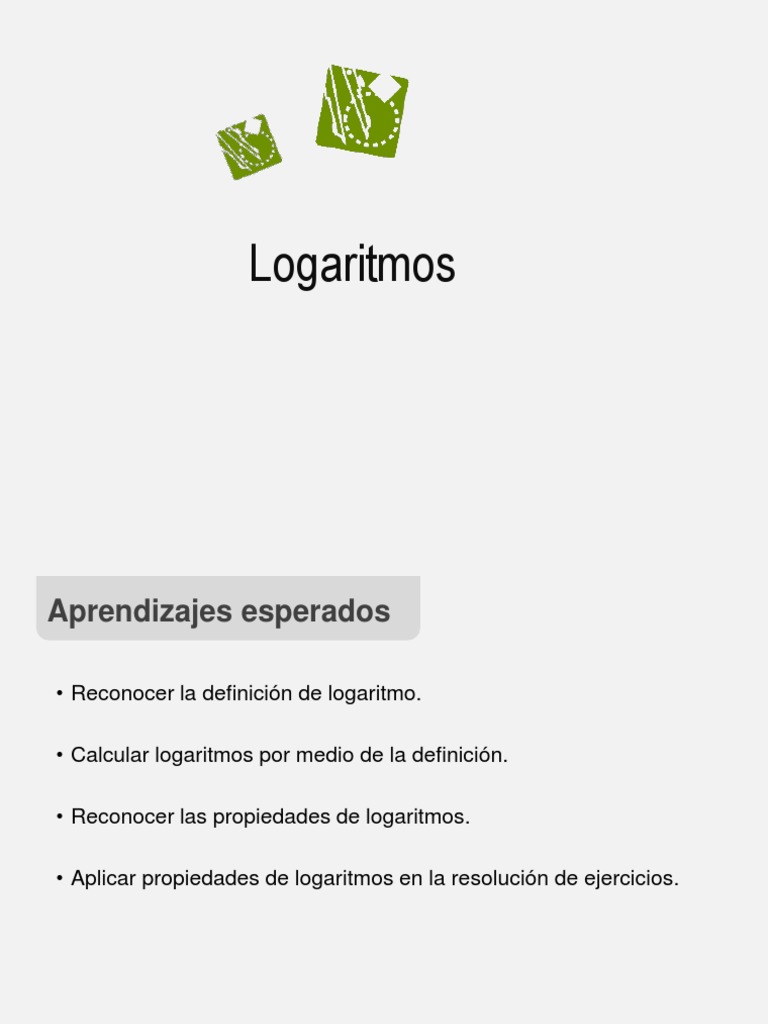 Definición y Propiedades de Logaritmos | PDF | Logaritmo | Exponenciación