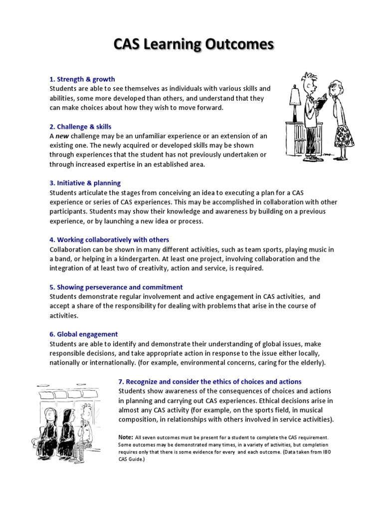 CAS_Learning_Outcomes | PDF | Experience | Collaboration