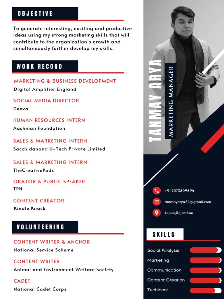 Tanmay Arya CV | PDF