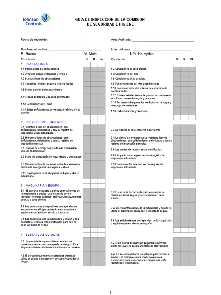 SEGF-G-VRSH Guia de Verificacion de Recorridos en Seguridad e Higiene ...