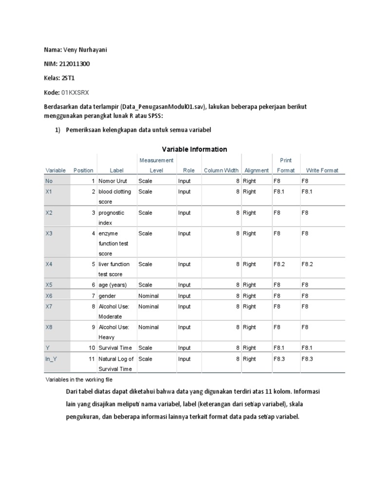Analisis Data Kesehatan dengan R/SPSS | PDF