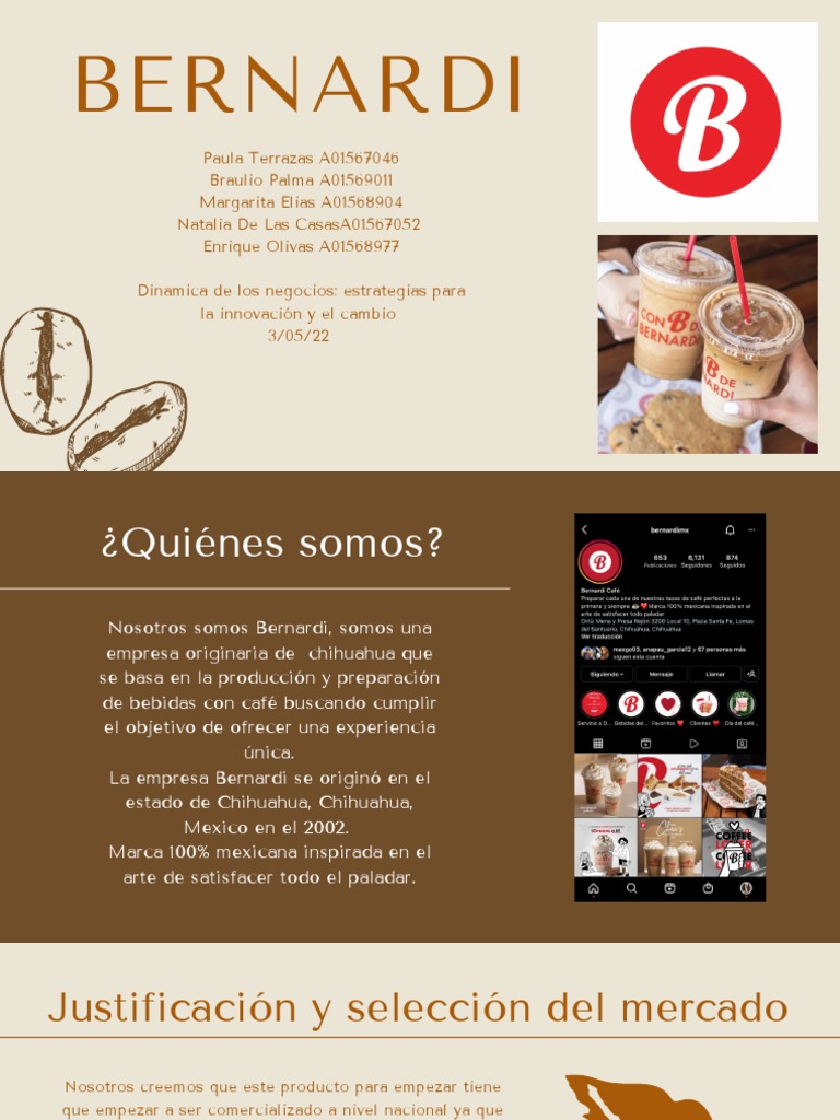 Menú y Estrategia de Café Bernardi | PDF | Marketing | Producto (Negocio)