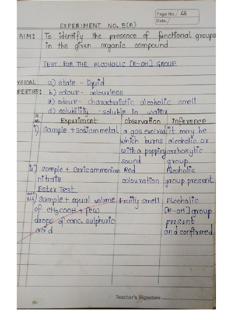 Functional Group Identification | PDF