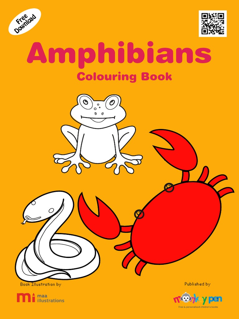 Amphibians Colouring Book | PDF
