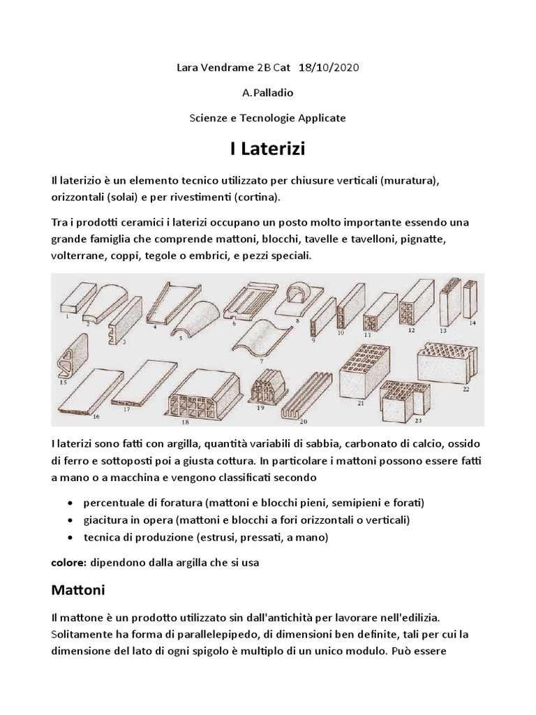 20 Laterizi Lara Vendrame 2B Cat | PDF