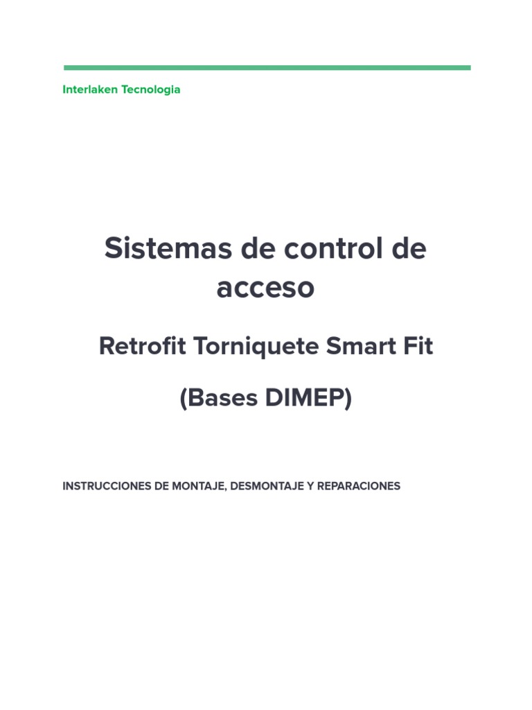 Instrucciones para Retrofit Torniquete DIMEP | PDF | Relé | Controlador ...