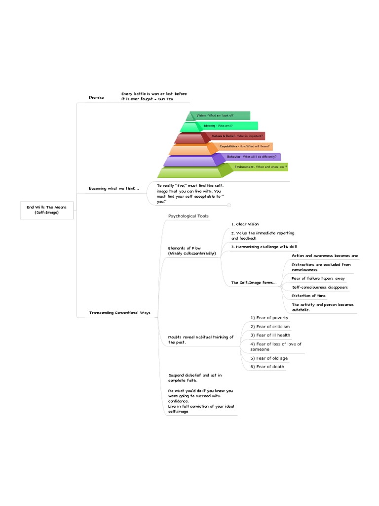 End Wills The Means (Self-Image) | PDF | Philosophical Theories | Theory Of Mind