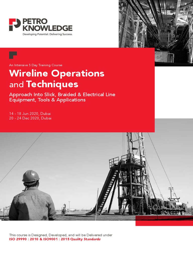 Wireline Operations Techniques: Approach Into Slick, Braided ...