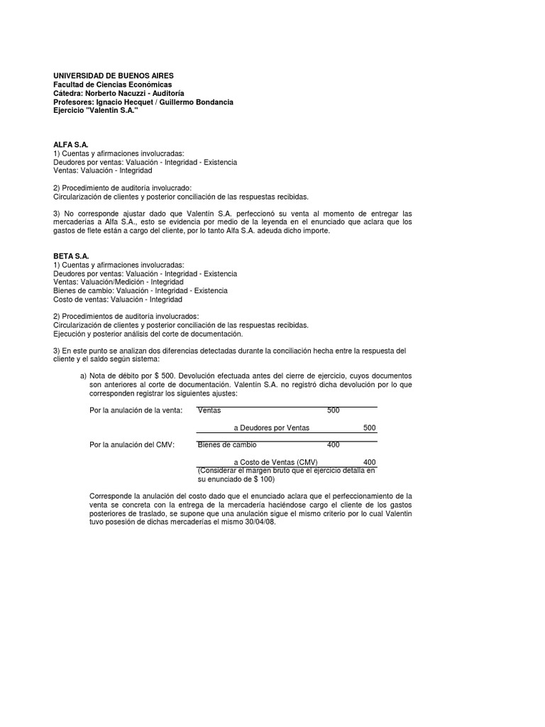 Ejercicio Valentín (Solución) | PDF | Bancos | Business Ejercicio Valentín (Solución) | PDF | Bancos | Business
