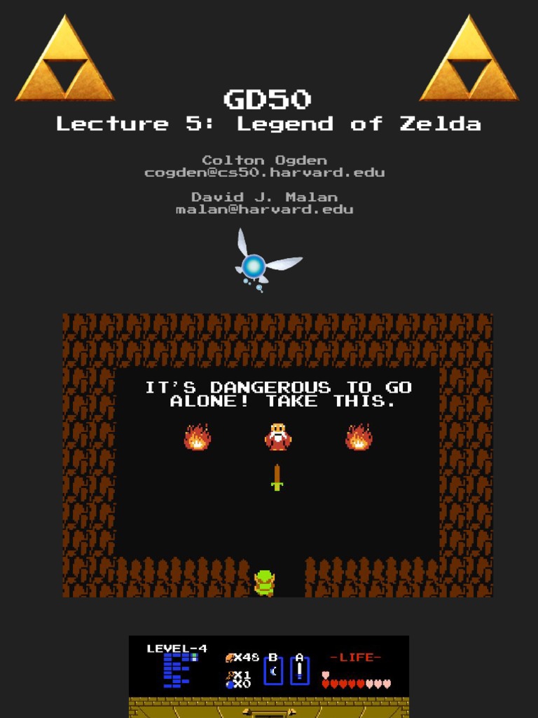 Lecture 5: Legend of Zelda: Colton Ogden Cogden@cs50.harvard - Edu David J. Malan Malan@harvard ...
