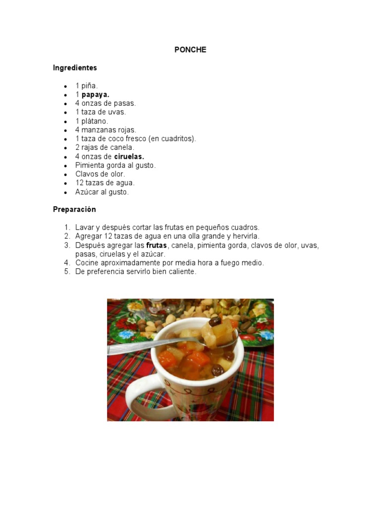Ponche Imagenes | PDF