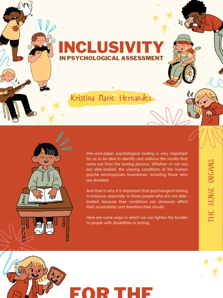 Inclusivity in Psychological Assessment | PDF | Visual Impairment ...