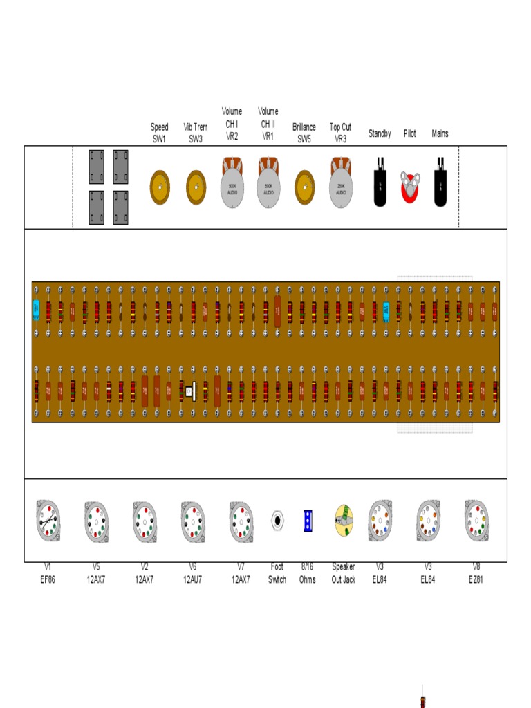 Vox AC15 C hannel Layout | PDF