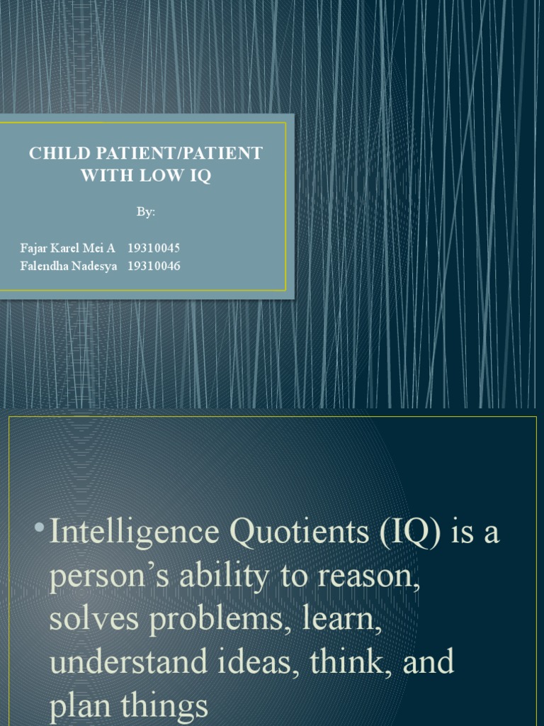 Understanding Low IQ in Children | PDF