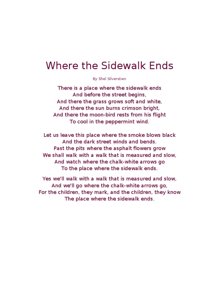 Where The Sidewalk Ends | PDF