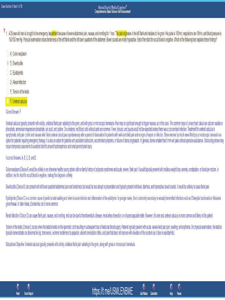 NBME 28 BLOCK 1-4 (Answers Version) | PDF