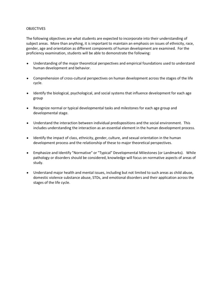 UCLA MSW - Human Development Topic Outline | PDF | Adolescence ...