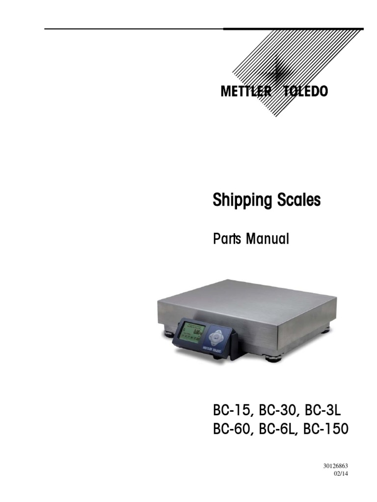 Shipping Scales: Parts Manual | Download Free PDF | Manufactured Goods ...