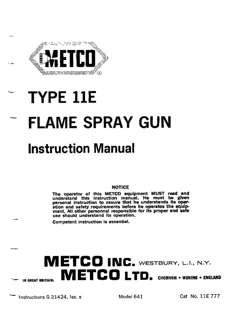 TYPE 11e.pdf Manual | PDF