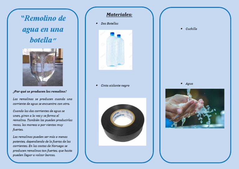 Triptico Botella Remolino | PDF