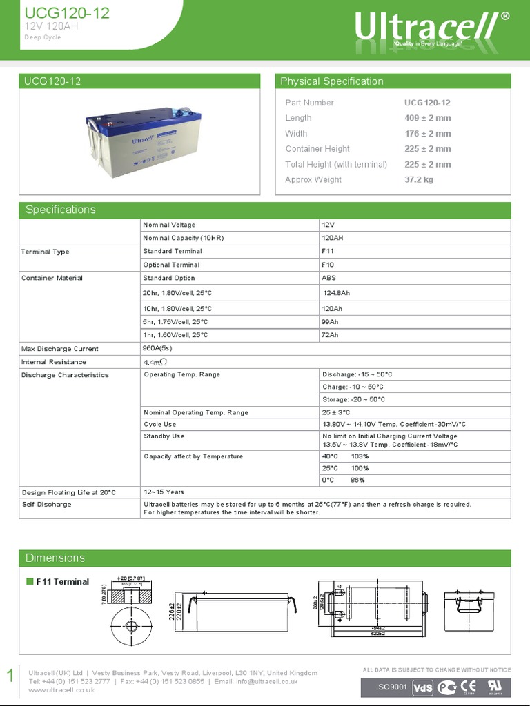 UCG120 12 Min | PDF | Energy Storage | Electromagnetism