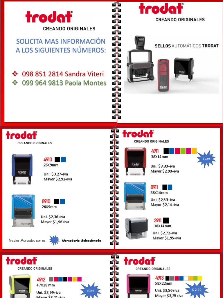 Catalogo Sellos Agosto Ok1 | PDF