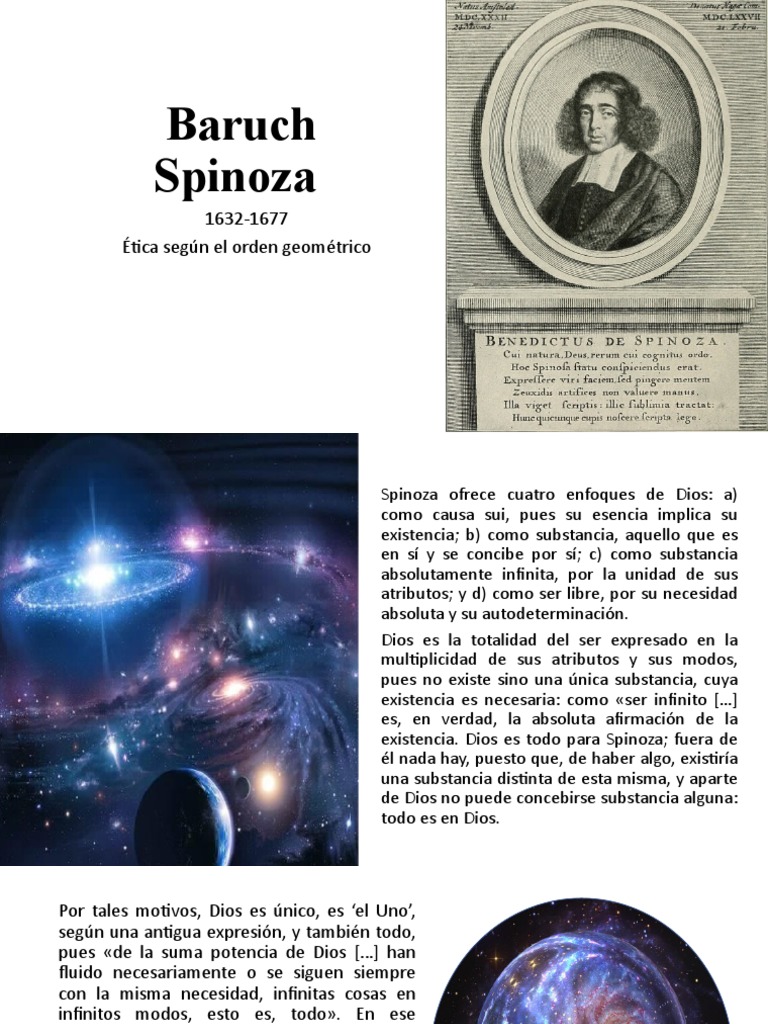 Baruch Spinoza | PDF | Baruch Spinoza | Teoría de sustancias