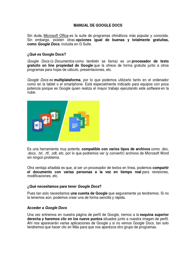 Clase 8 - Manual de Google Docs | PDF | Obras intelectuales | Edad de ...