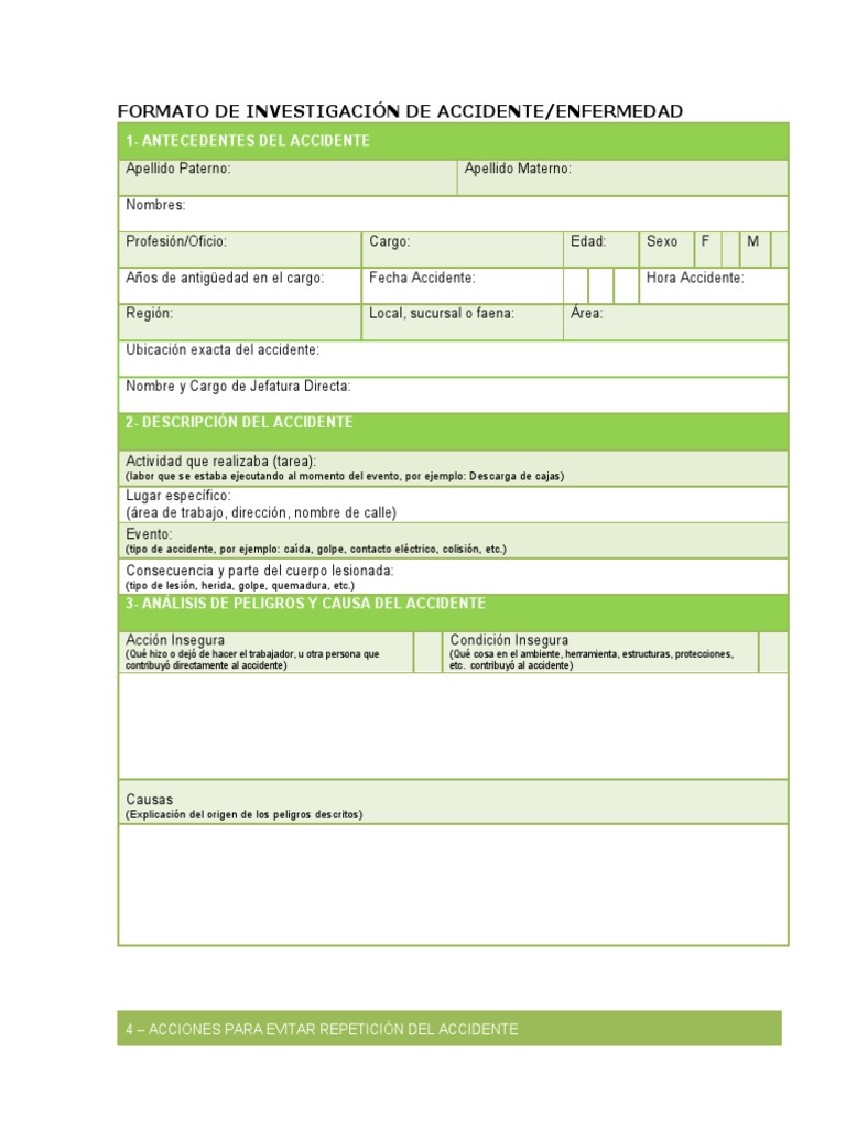 Formatos Tipo de CPHS | PDF