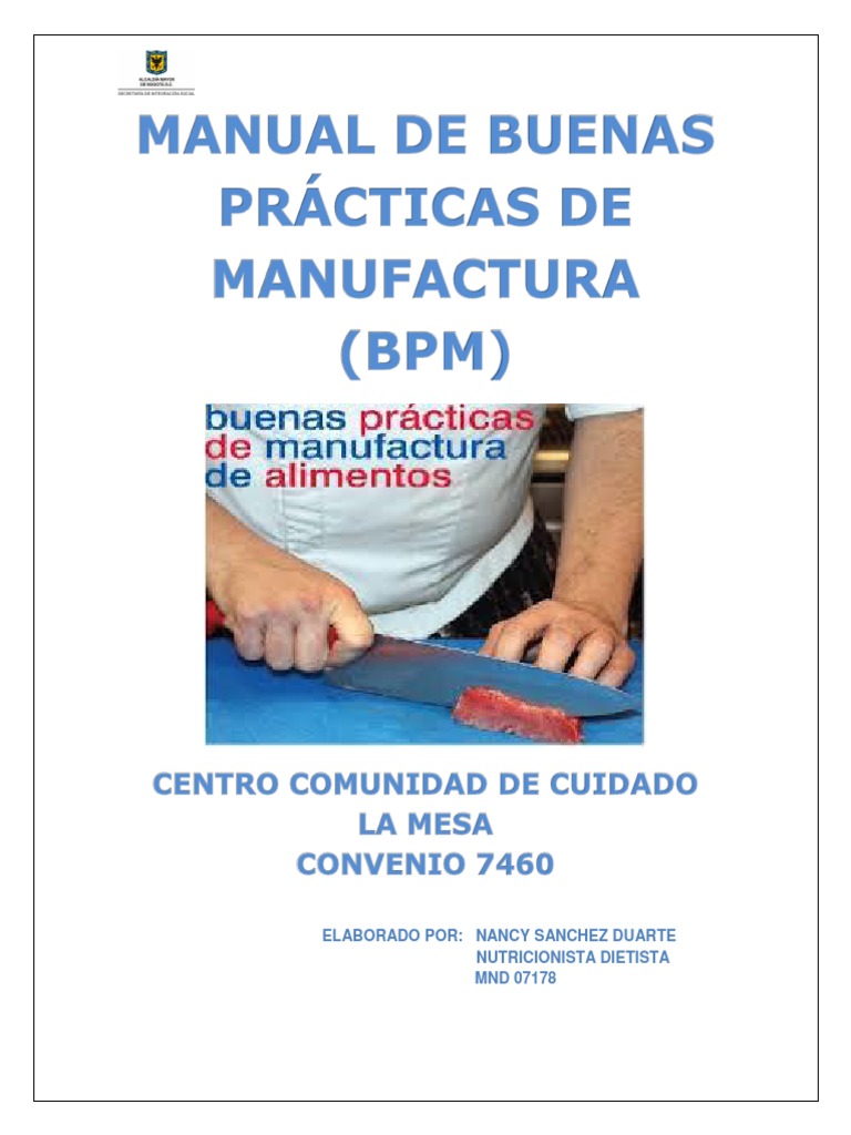 Manual de BPM para Alimentos | PDF | Alimentos | Seguridad alimenticia