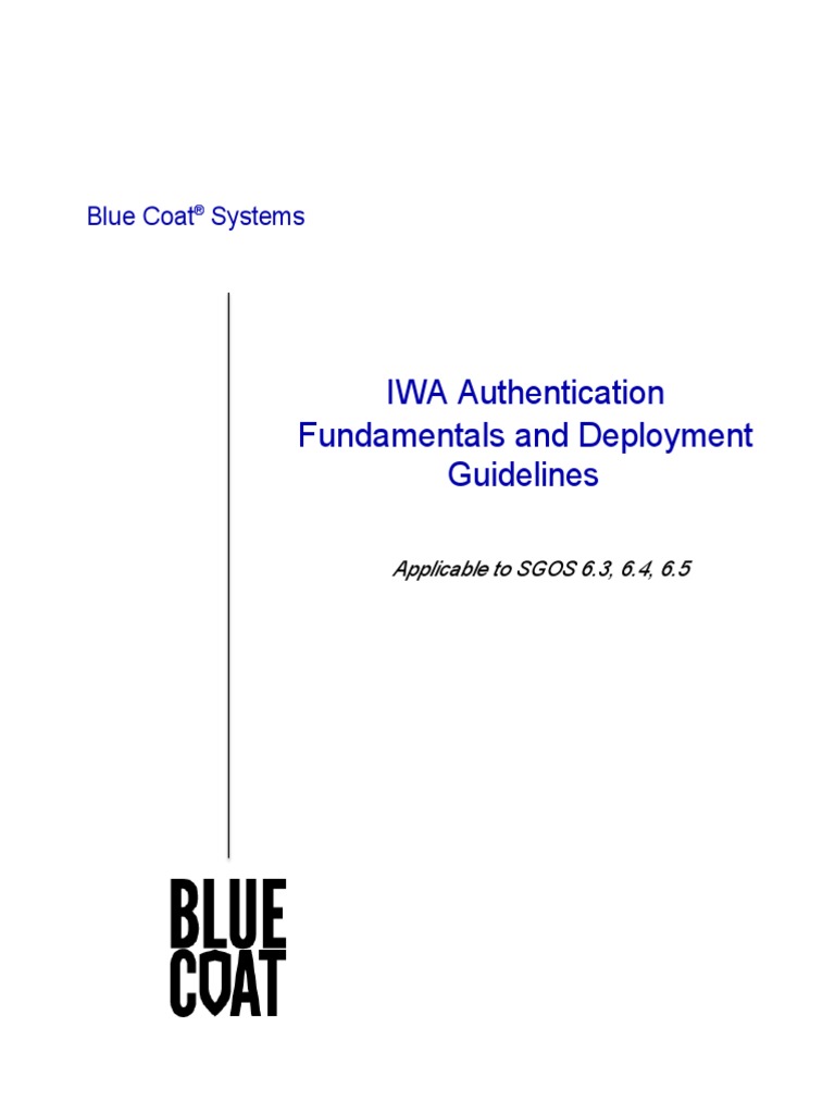 IWA Authentication Fundamentals and Deployment Guidelines v2 | PDF | Proxy Server | Security ...