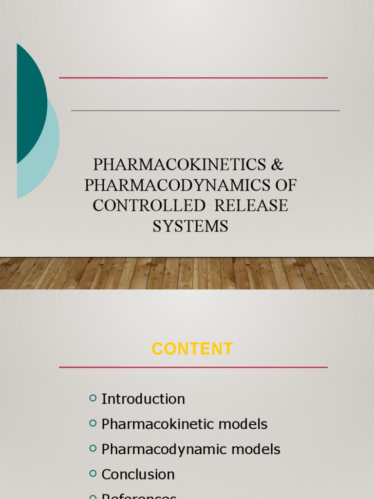 Pharmacokinetics of Controlled Release Systems | PDF | Pharmacokinetics ...