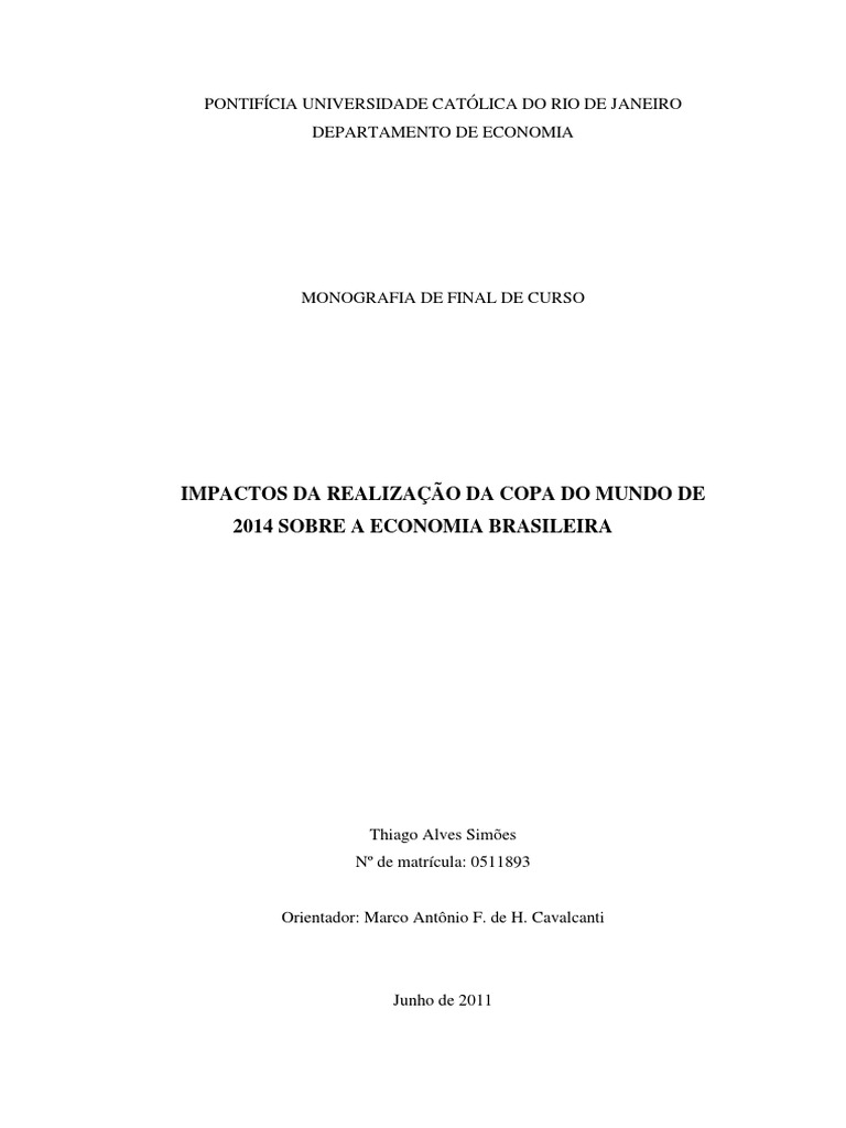 Thiago Alves Simoes | PDF | Economia | Inflação
