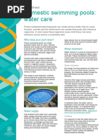 Pool Care Cheat Sheet | PDF | Water | Chemical Engineering