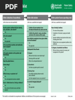 Surgical Safety Checklist 2024 Update | PDF | Anesthesia | Surgery