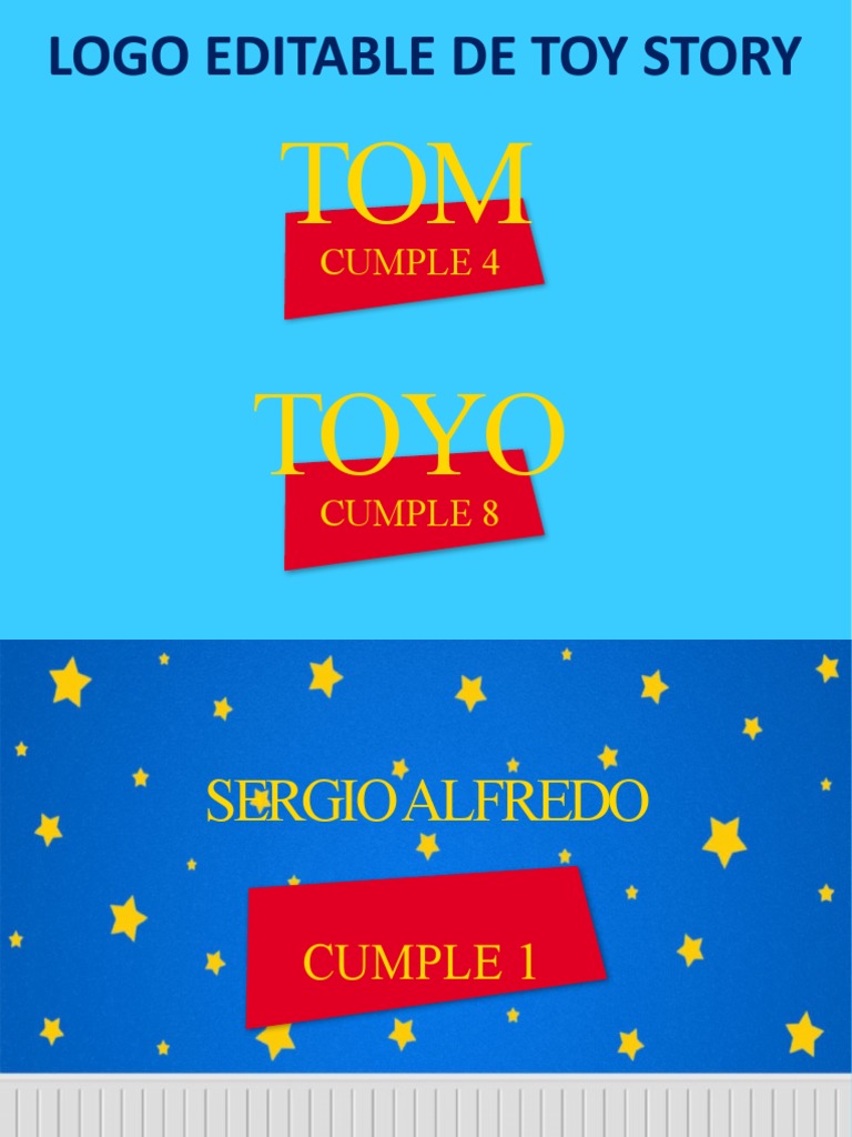 Logo Editable Toy Story | PDF