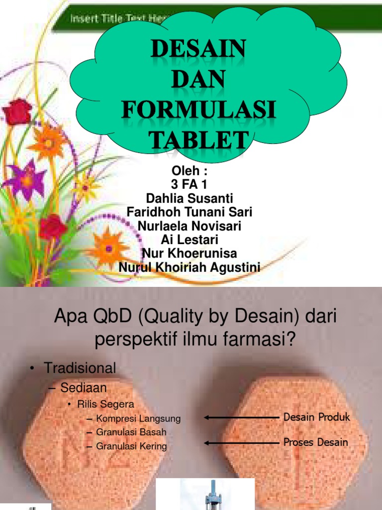 Desain Sediaan Tablet Edit | PDF