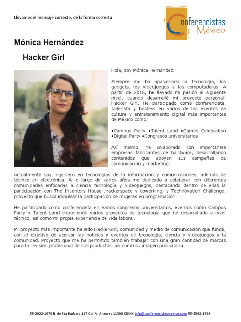 Mónica Hernández HackerGirl | PDF | Informática