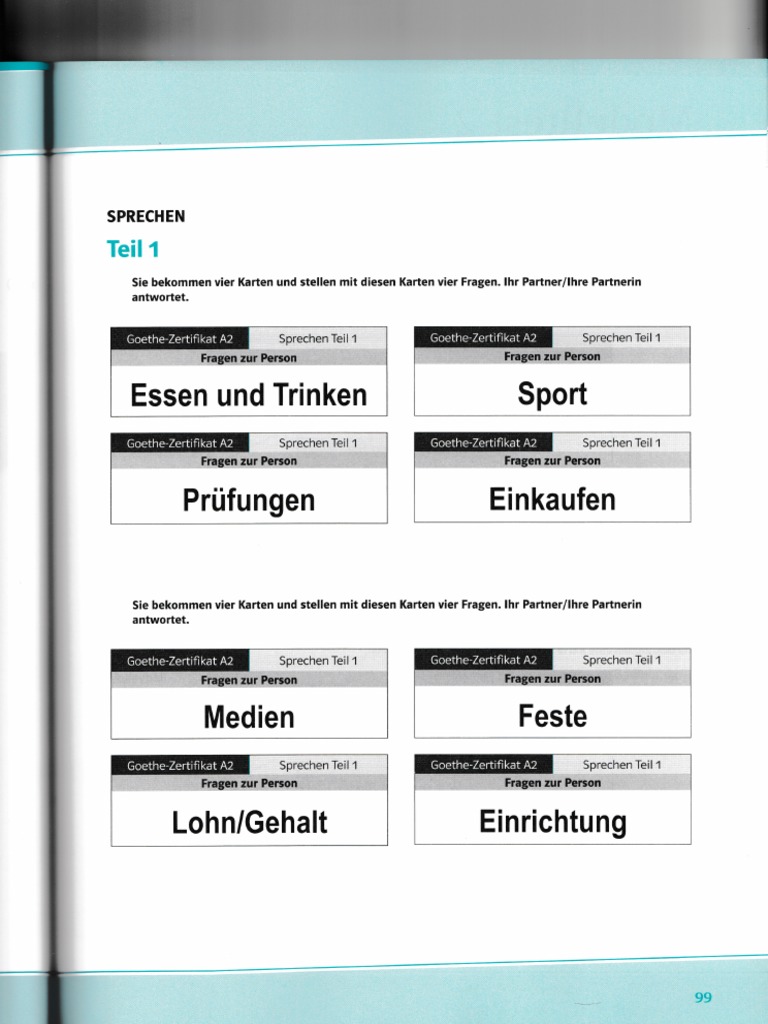 Sprechen A2 | PDF