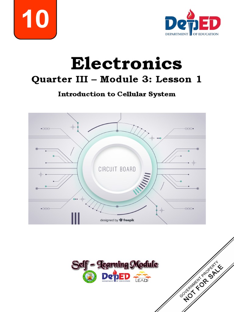 Electronics: Quarter III - Module 3: Lesson 1 | PDF | Cellular Network | General Packet Radio ...