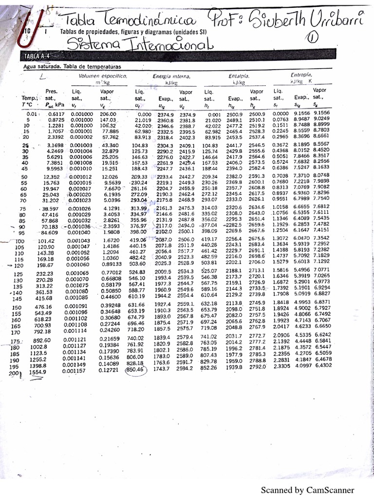 Termo Básica Tablas 1 | PDF