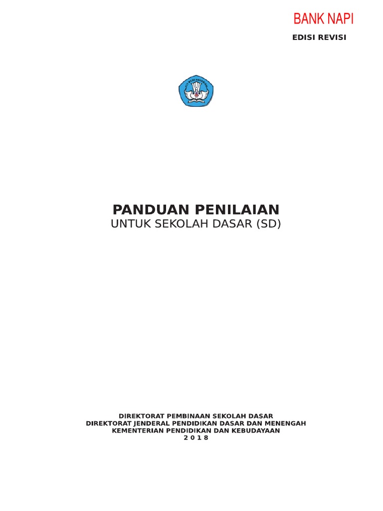 Panduan Penilaian K13 SD | PDF