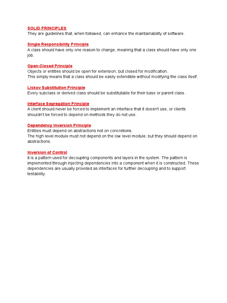 Patterns - Principles | Download Free PDF | Class (Computer Programming ...