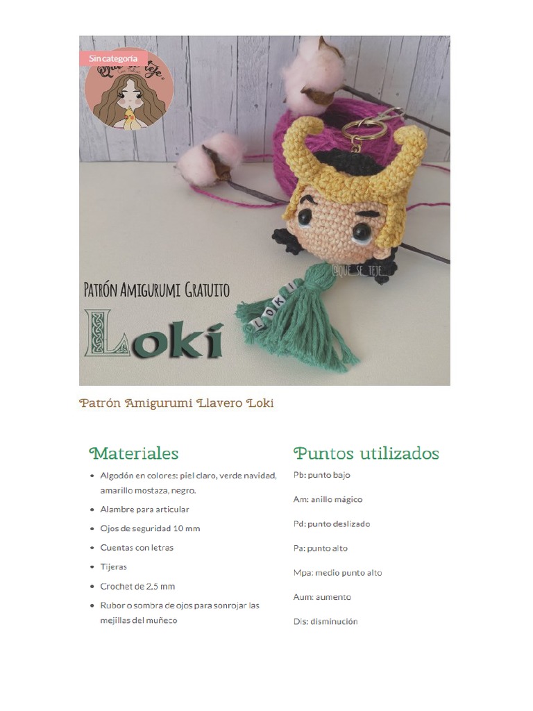 Chaveiro Loki | PDF