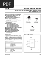 Datasheet Eprom ST 95080 95160 95320 95640 | PDF | Input/Output | Bit