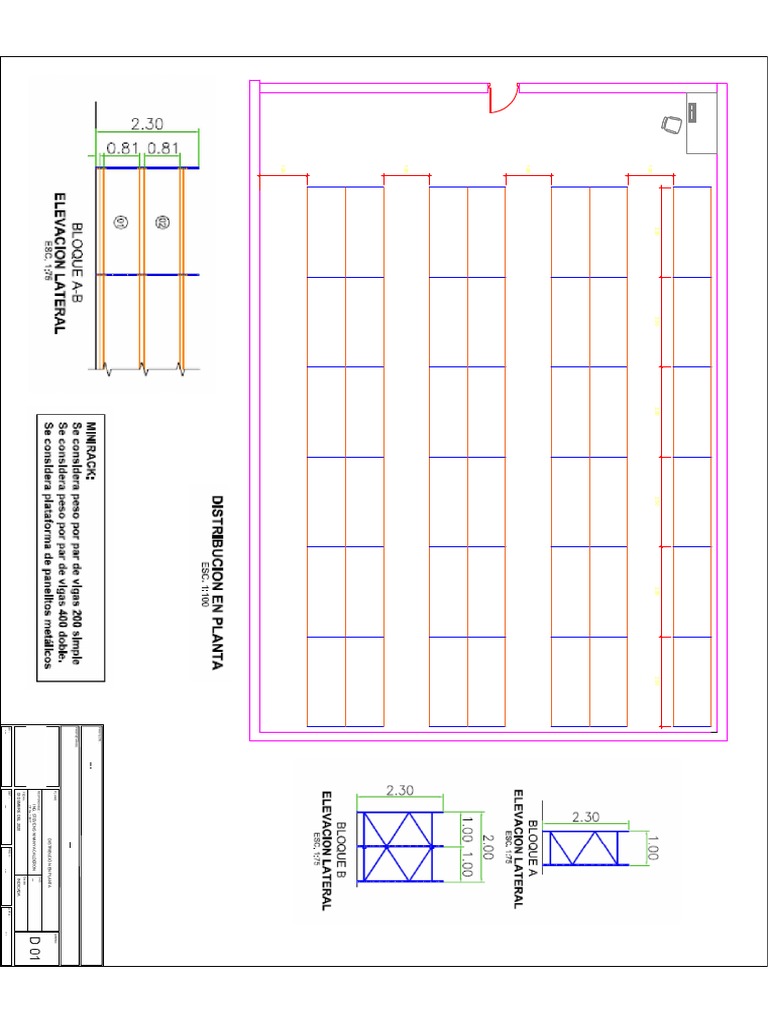 Dimensiones y Planos de Racks Industriales | PDF